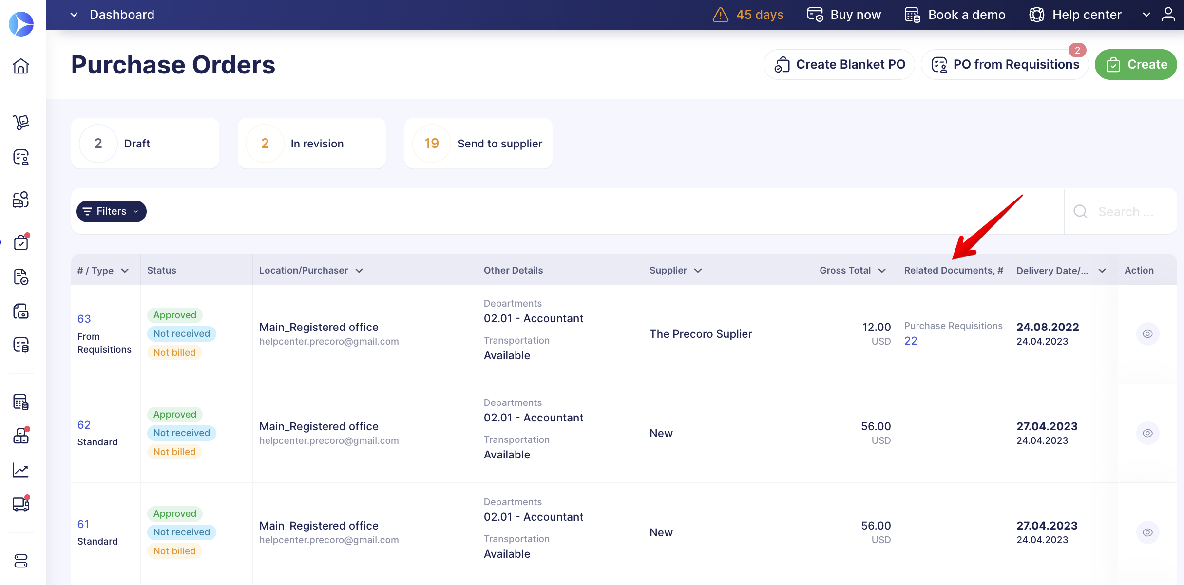 How to Create a Recurring Purchase Order
